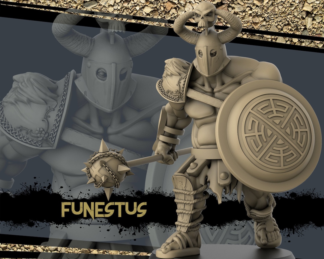 Funestus - Gladiator mit Morgenstern Miniatur | Giant Cleric | Glorious ...