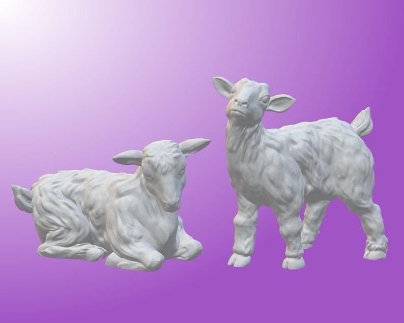 Goat Miniature Set | Goat Miniature Pack | for D&D 5e, Pathfinder and ...