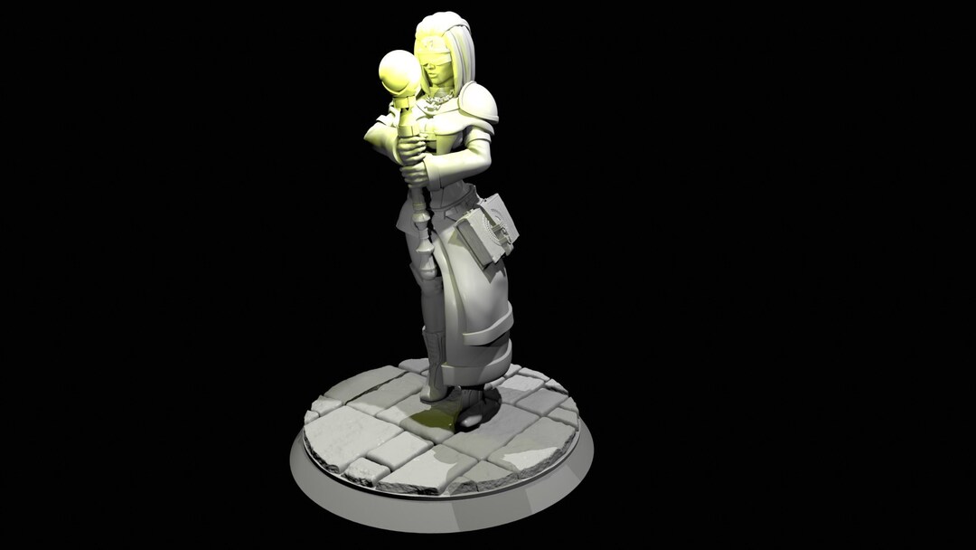 Priestess Nun Miniature | Priestess Nun Miniature | for D&D, Pathfinder ...