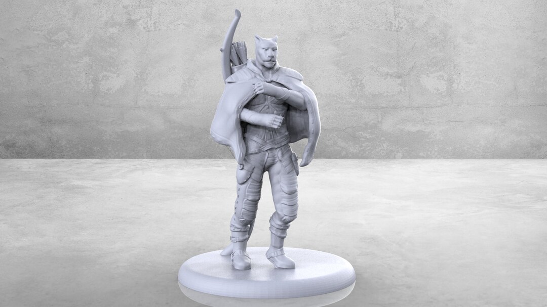 Catfolk Ranger Miniatura Catfolk Ranger Miniatura Personajes heroicos ...