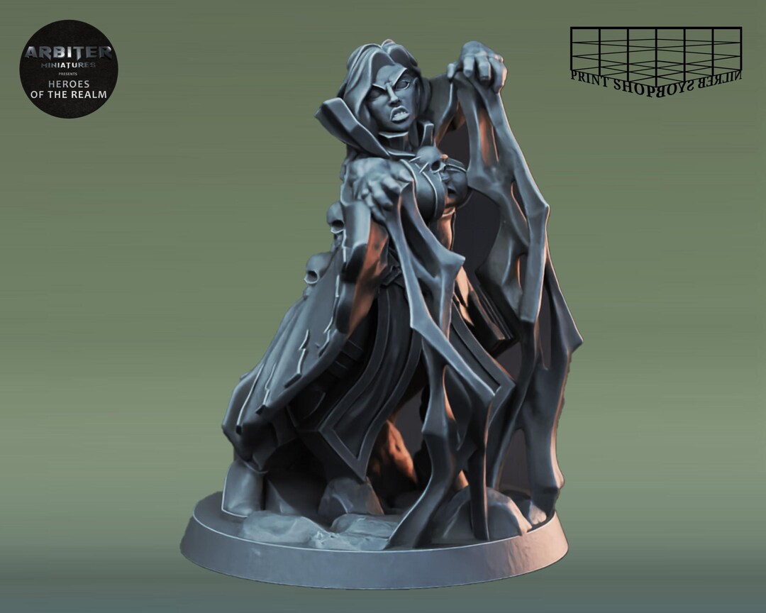 Dark Magician Miniature | Human Necromancer Figure Pack | Heroic ...