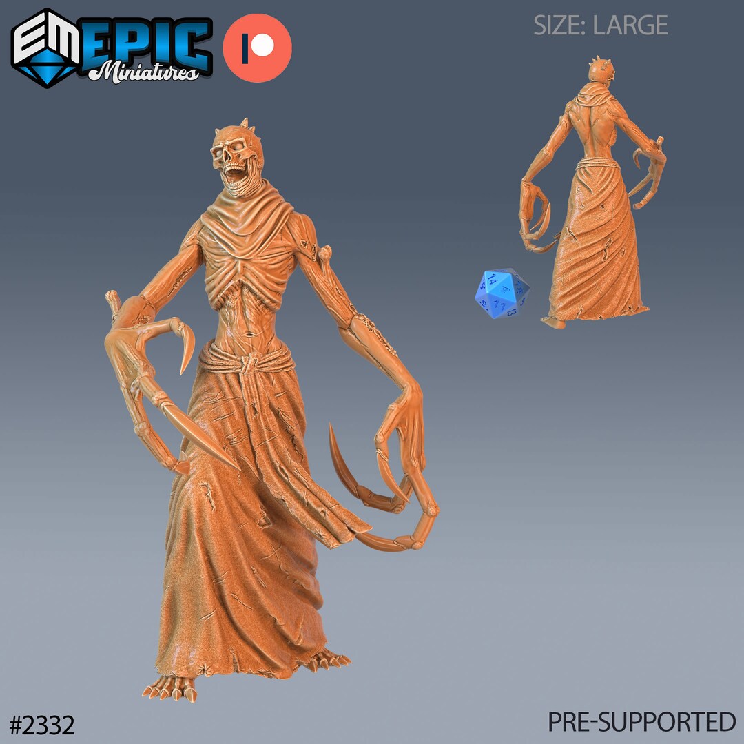 Bone Claw Miniature| Boneclaw Miniature | for D&D 5e, Pathfinder and ...