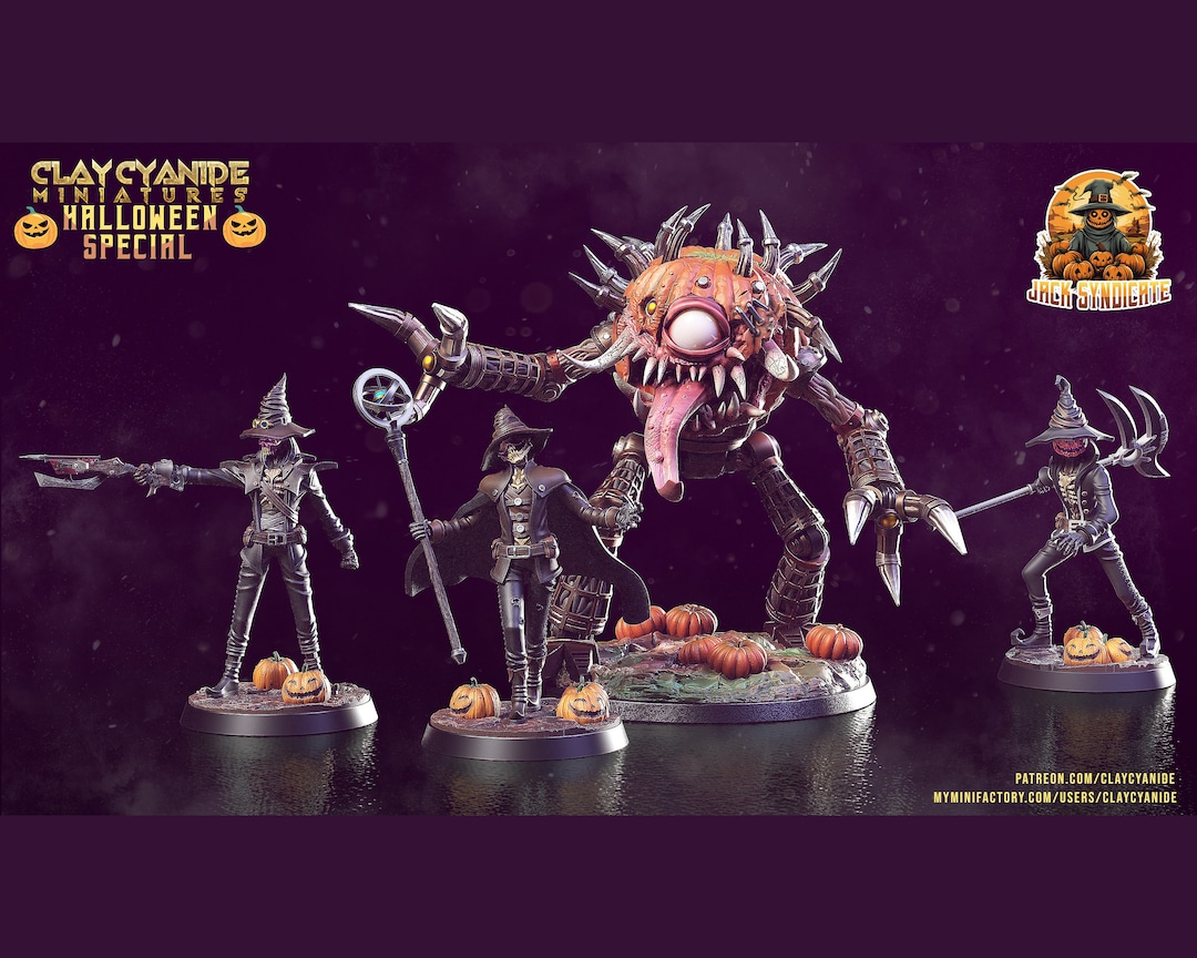 Pumpkinhead Crew Miniature Set | the Jack Syndicate | Undead Horde ...