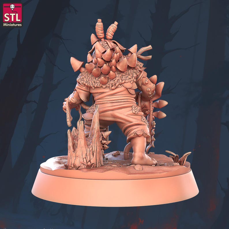 Camouflaged Undead Dwarf Miniature | Zombie Dwarf Figure | Swamp ...