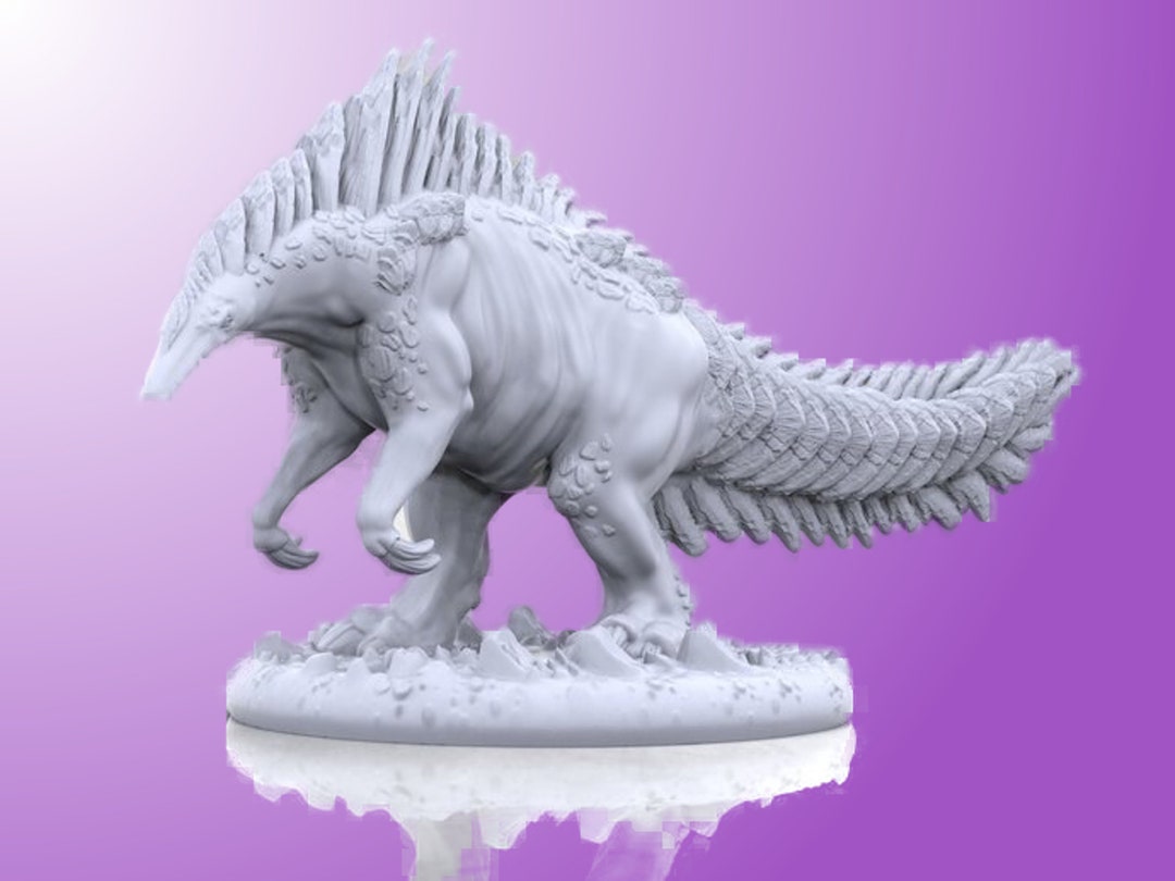 Pangolin Miniature Dire Pangolin Miniature Tabletop Rpgs Like D&D or ...