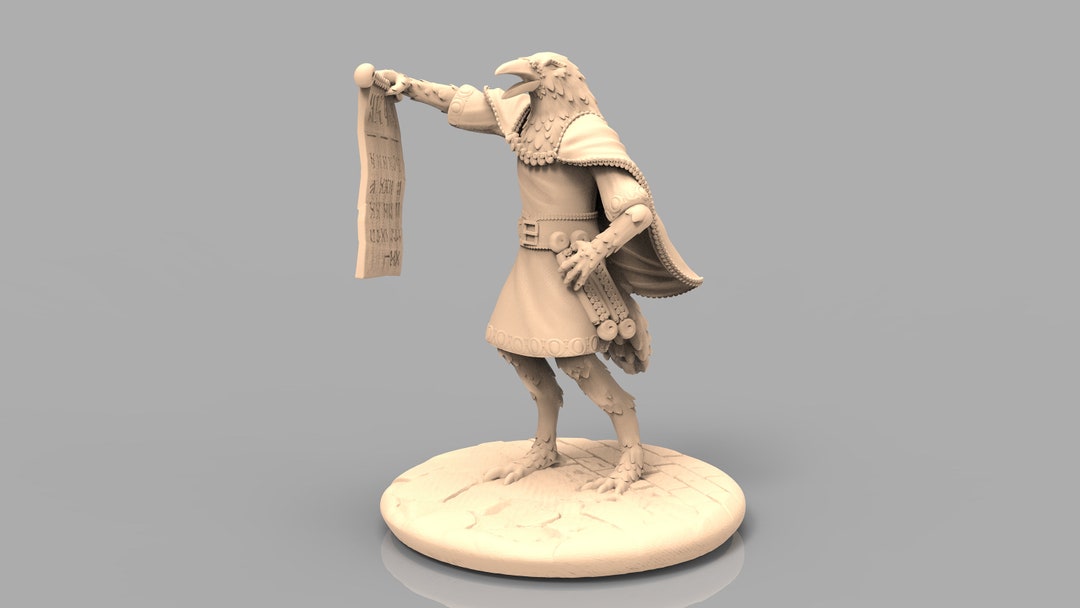 Bird Folk Barker Miniature | Birdfolk Town Crier Miniature | Townsfolk ...