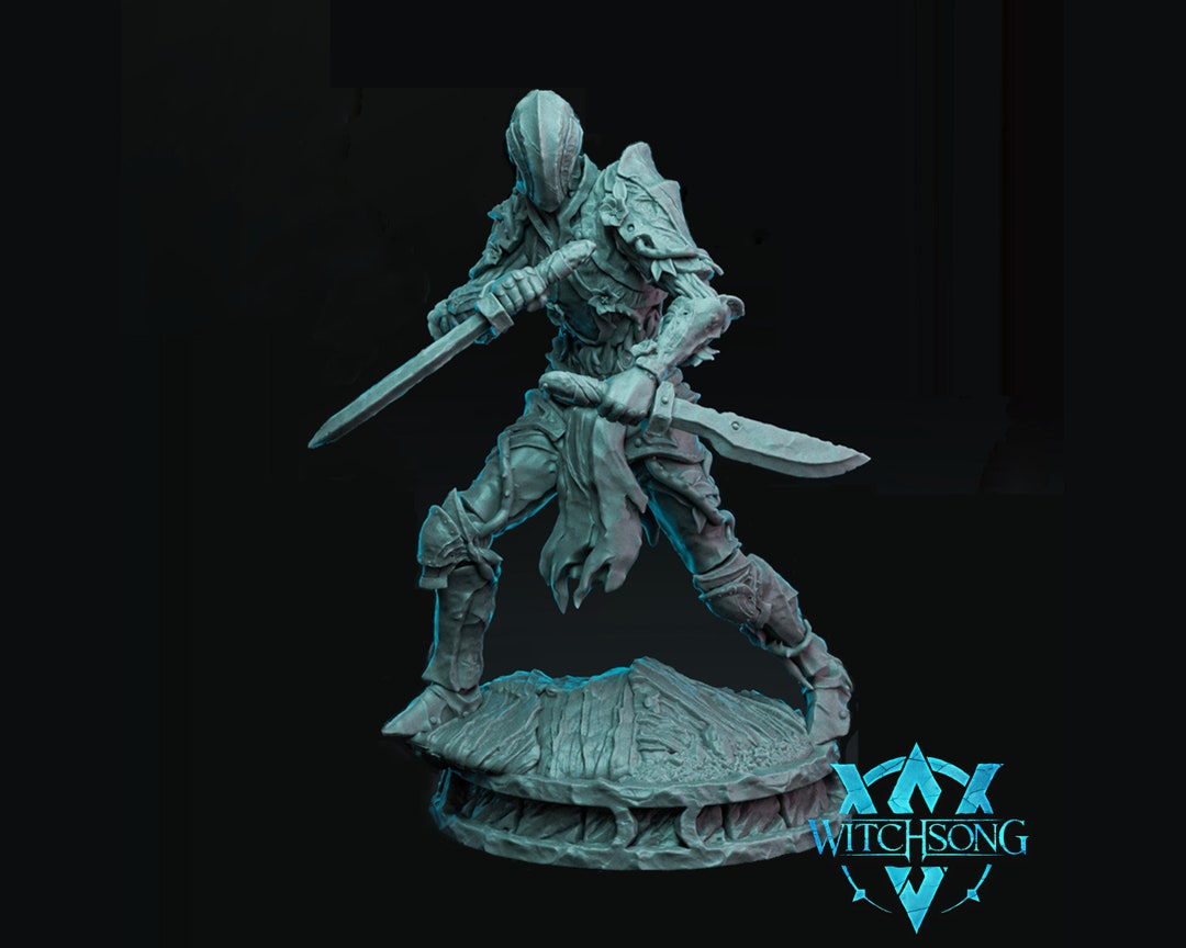 Undead Assassin Miniature | Skeleton Assassin Soldier Figure | for D&D ...