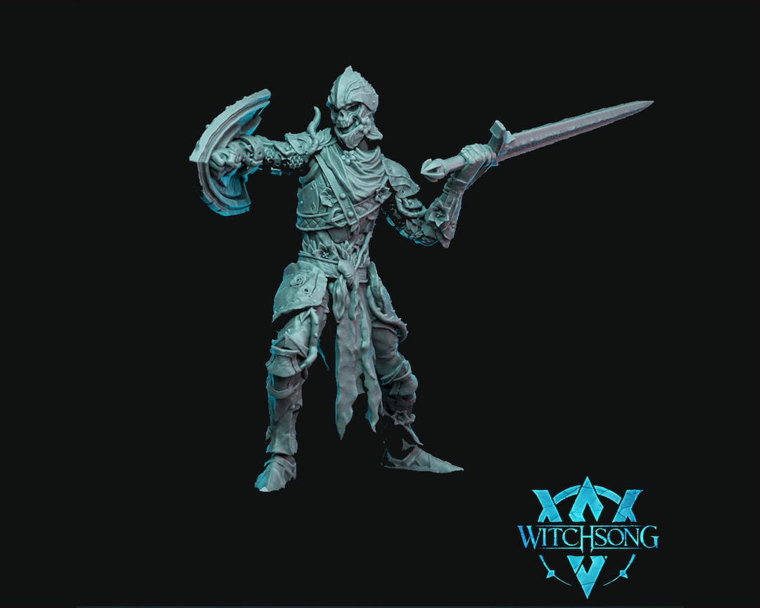 Undead Legionnaire Miniature Skeleton Fighter Figure for D&D 5e ...