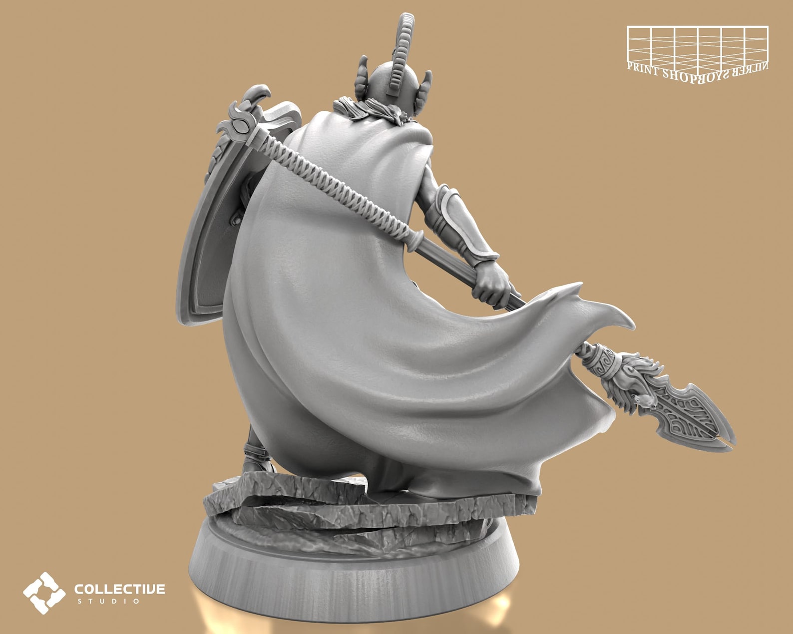 Gladiator Spear Fighter Miniature | Veles Figure | Heroic Character ...