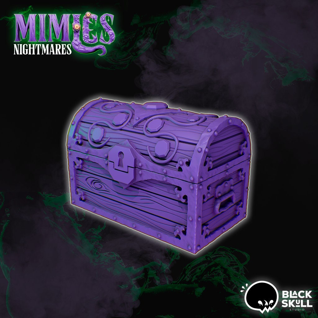 Mimic Treasure Chest Miniature | Mimic Chest Set Miniature | for D&D 5e ...