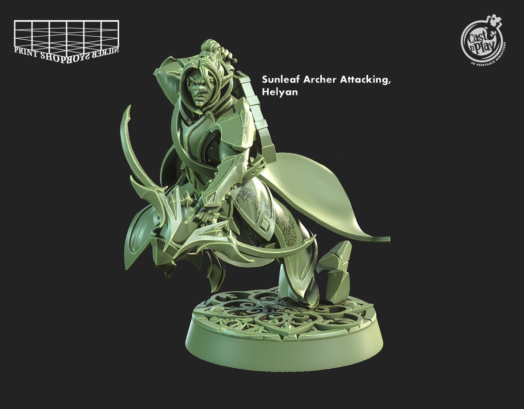 Forest Elf Elite Archer Miniature | High Level Elf Ranger Loading ...