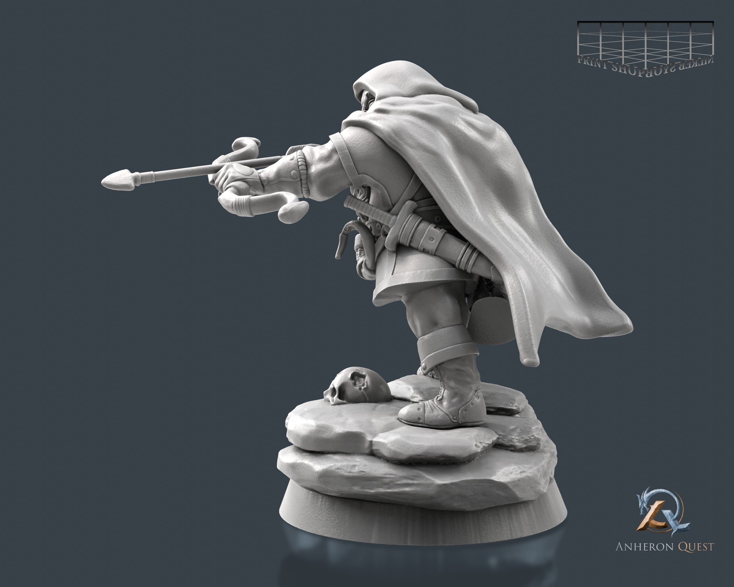 Dwarf Ranger Miniature | Dwarven Ranger Miniature | for D&D 5e ...