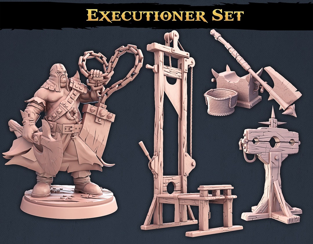 Executioner Set Executioner Set Miniature for D&D, Pathfinder and Other Rpg's 32mm STL ...