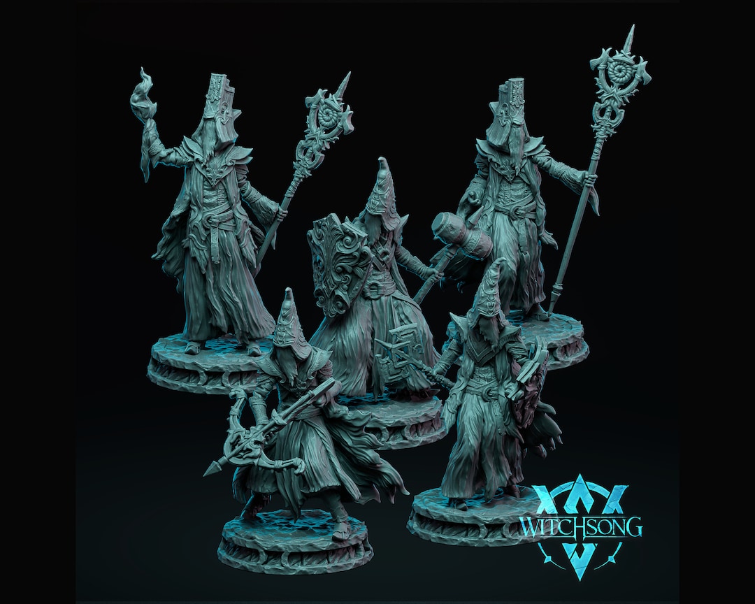 Legion Faceless Fighter Miniature Set Faceless Apostle Pack for D&D 5e ...