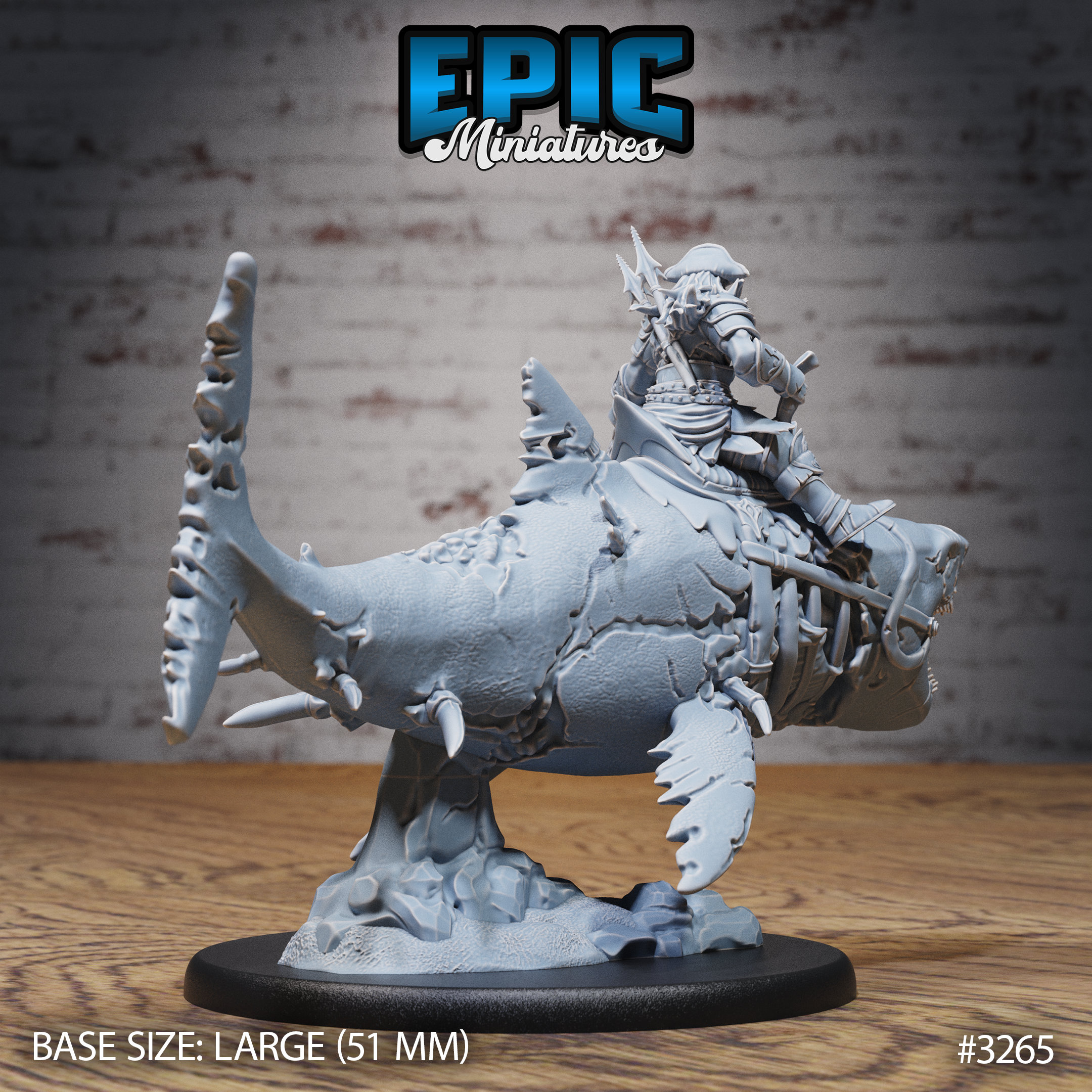 Pirate Captain on Mount Miniature Set | Captain Beast Rider Figure Pack ...
