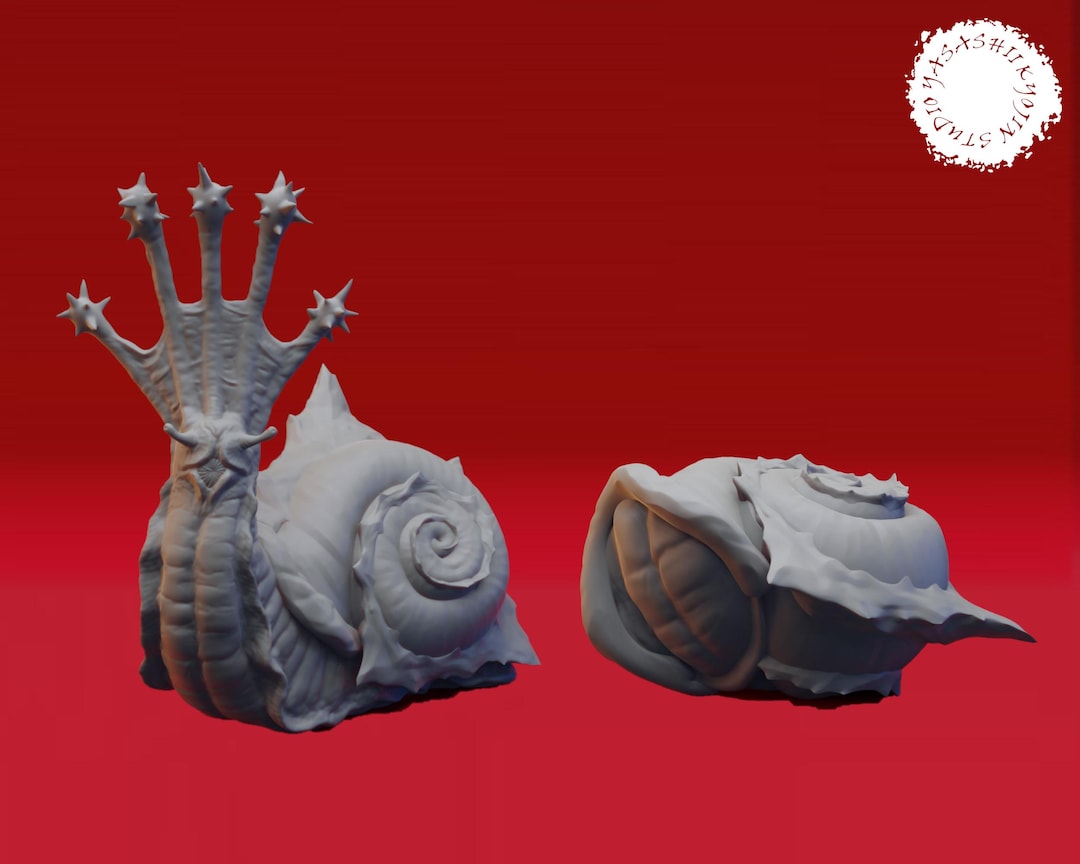 Giant Snail Miniature Set Flail Snail Figure Pack Monster Encounter ...