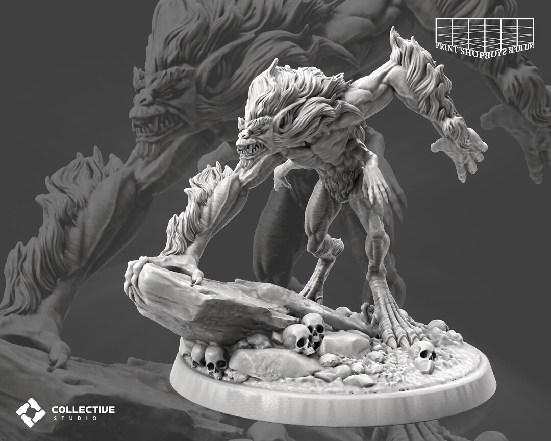 Demonic Half-fiend Miniature Draegloth Figure Monster Underdark ...