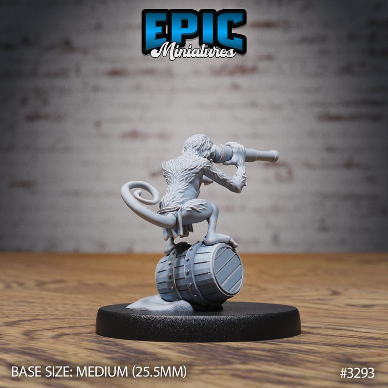 Monkey Gang Pirate Miniature Set | Little Monkey Adventurer Pack | for ...