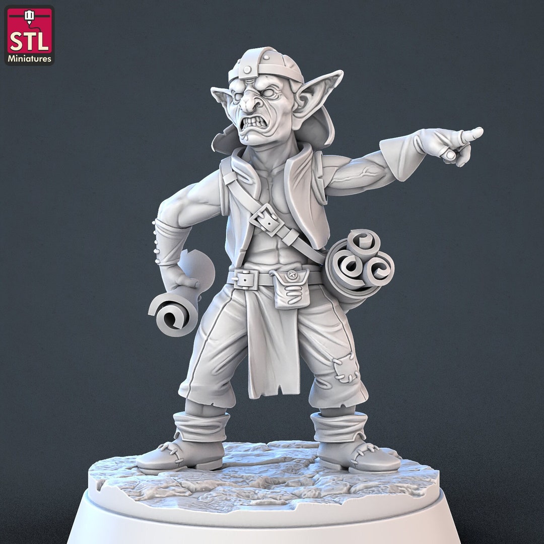 Goblin Foreman Miniature Goblin Foreman Miniature Townsfolk Npcs 32mm ...