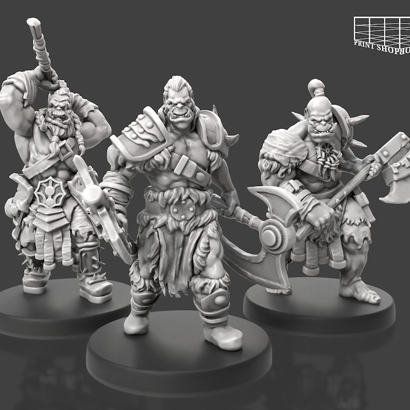 Stl Orc Set - Etsy UK