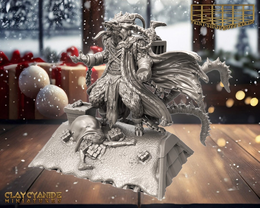 Horror Figure Miniature Krampus Miniature for D&D 5e, Pathfinder and ...