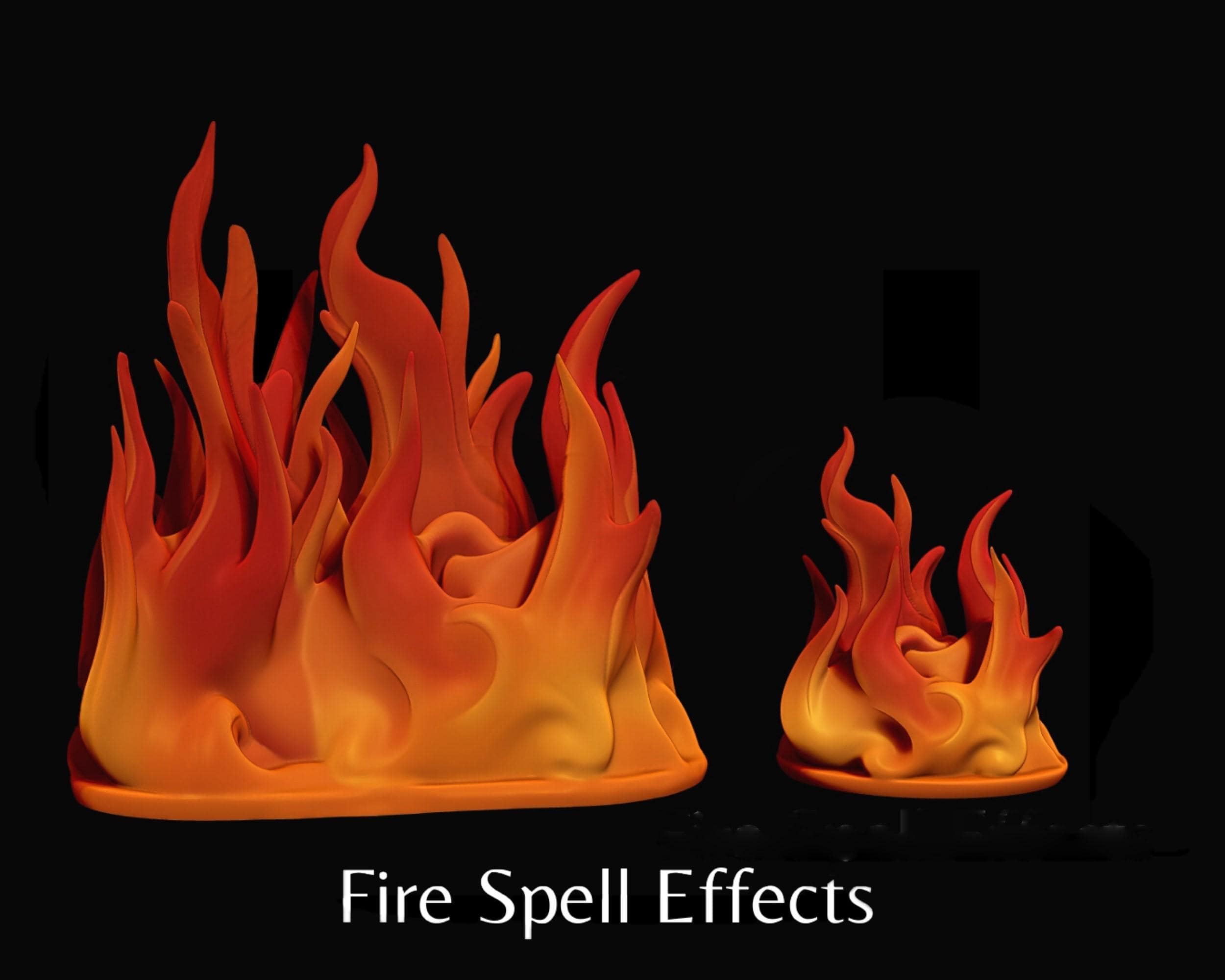 Fire Wall Miniature | Wall of Fire Miniature | Spell Effects | Terrain ...