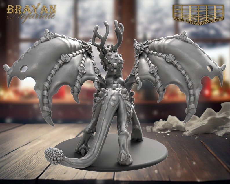 Gingerbread Dragon Miniature | Advent XMAS Boss Encounter | for D&D 5e ...