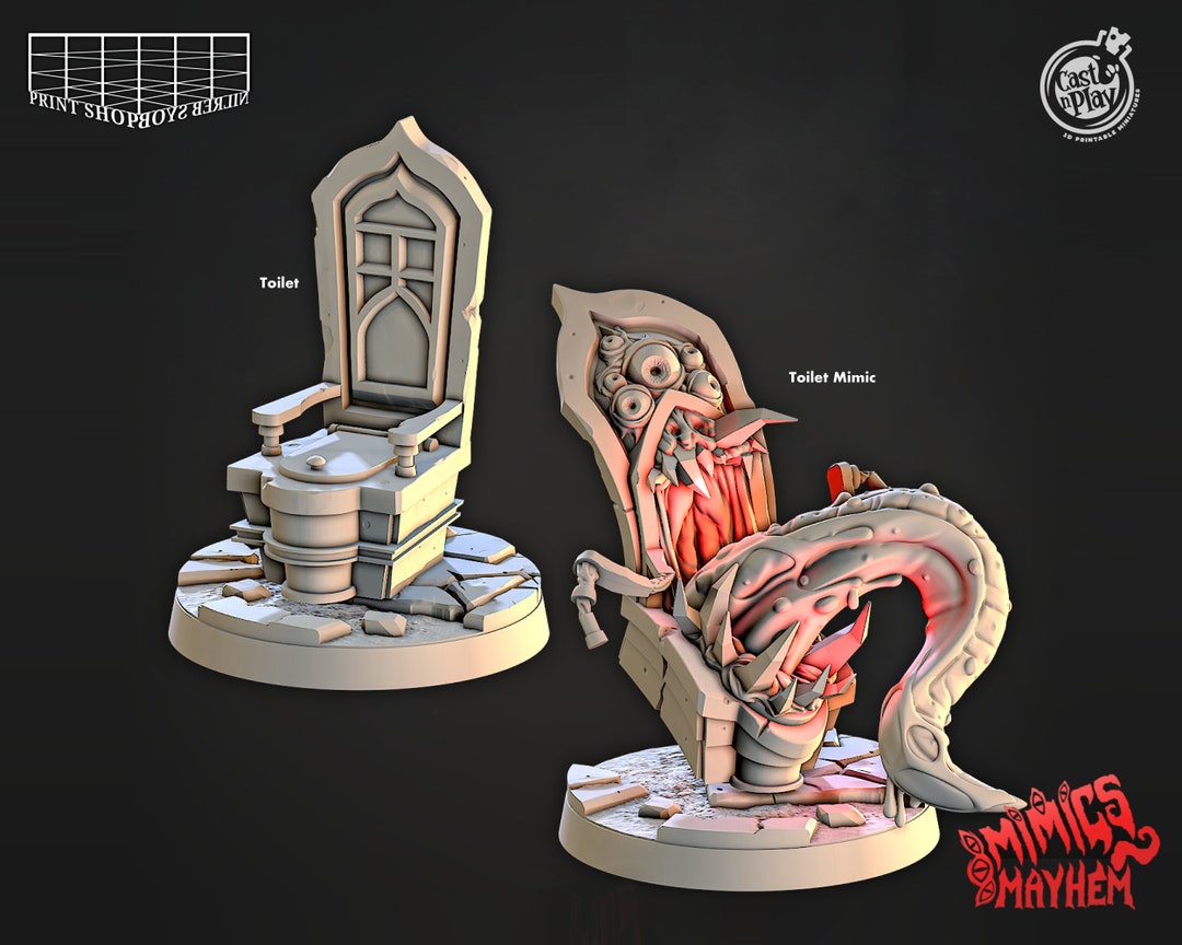 Lavatory Mimic Miniature Set | Lavatory Mimic Figure Pack | Tabletop ...