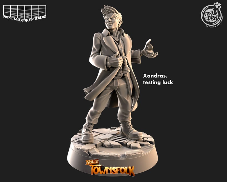 Debt Collector Miniature | Bill Collector With Money Bags Figure | NPC ...