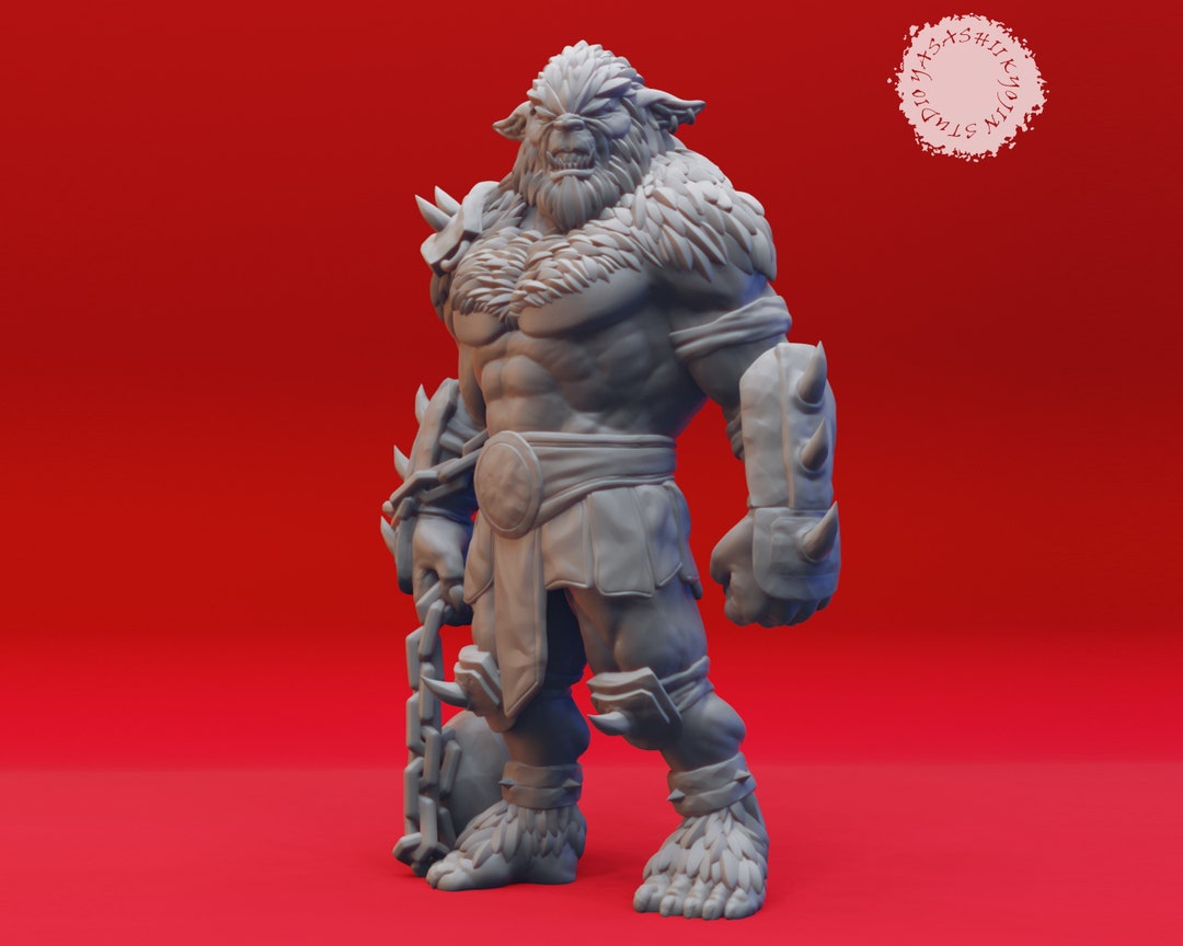 Bugbearer Overseer Miniature Bugbear Slaver Miniature for D&D 5e ...