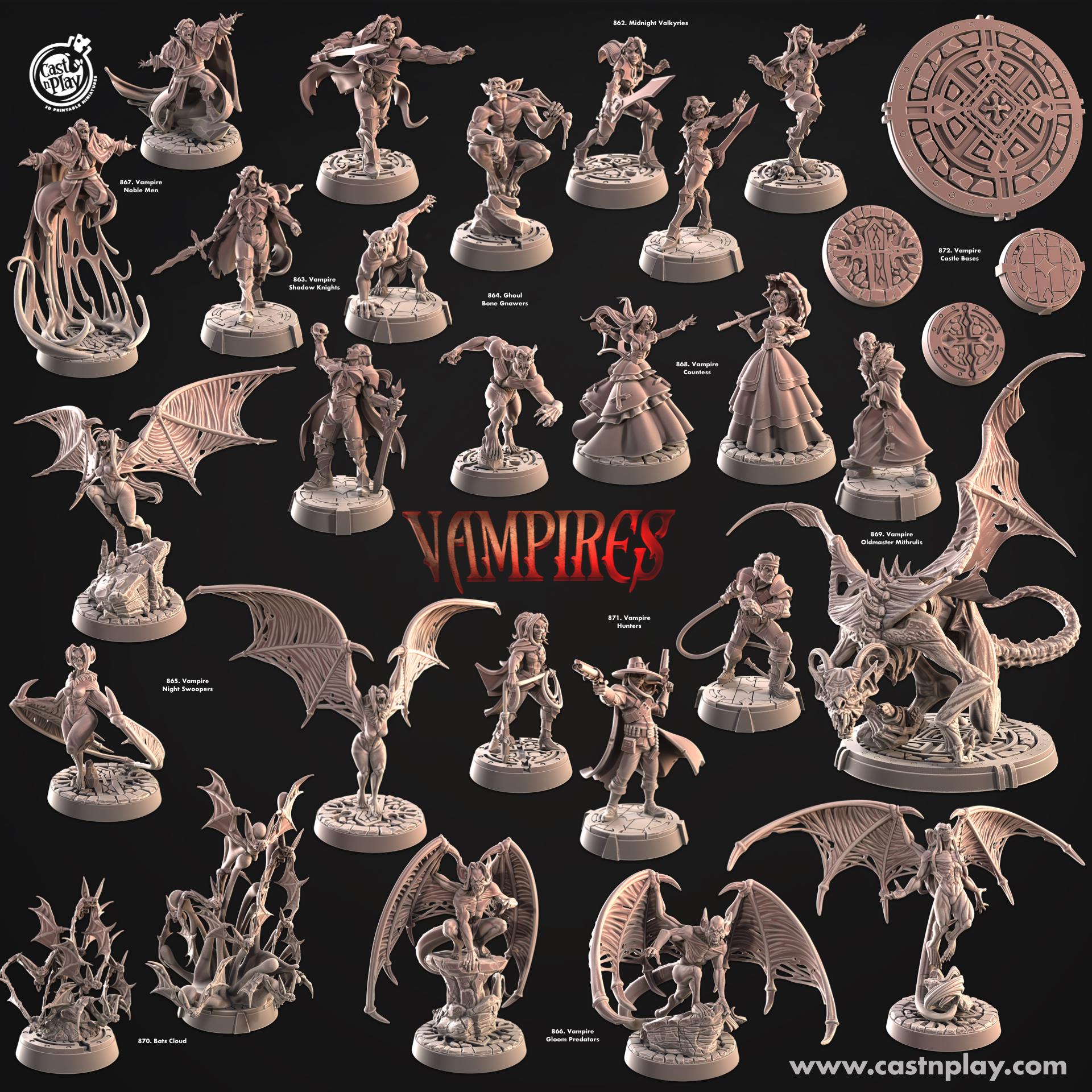 Insidious Vampire Bat Miniature | Vampire Gloom Predator Cronus Figure ...