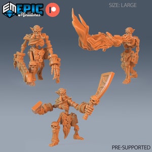 Troll Skeleton Miniature Troll Skeleton Attacking Miniature - Etsy