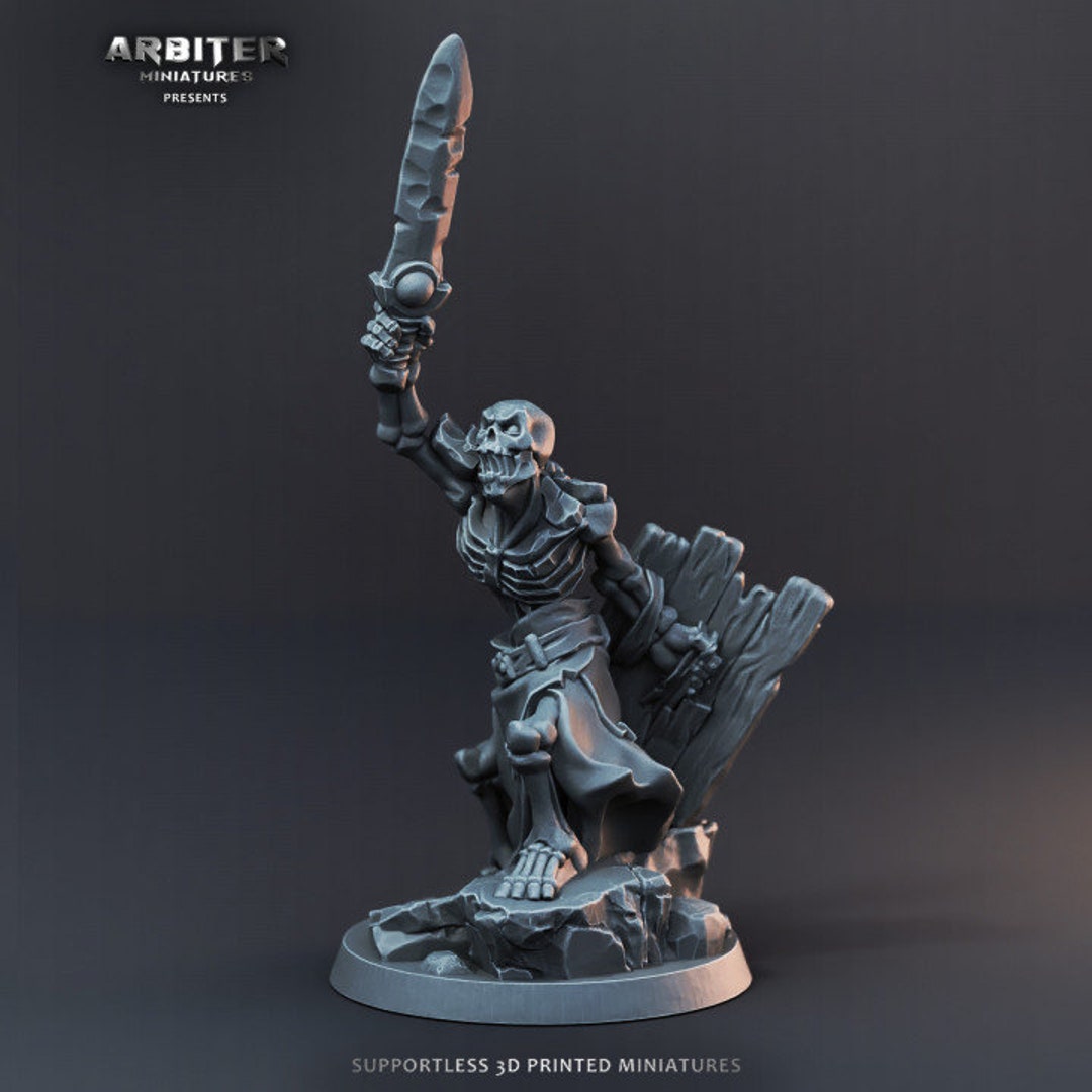 Skeleton Fighter Miniature | Skeleton Fighter Miniature | for D&D 5e ...