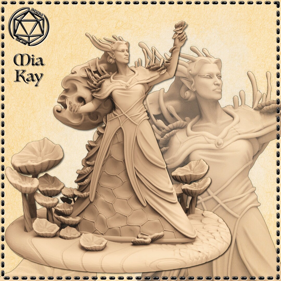 Fungus Queen Miniature | Mushroom Queen Miniature | Tabletop Rpgs Like ...