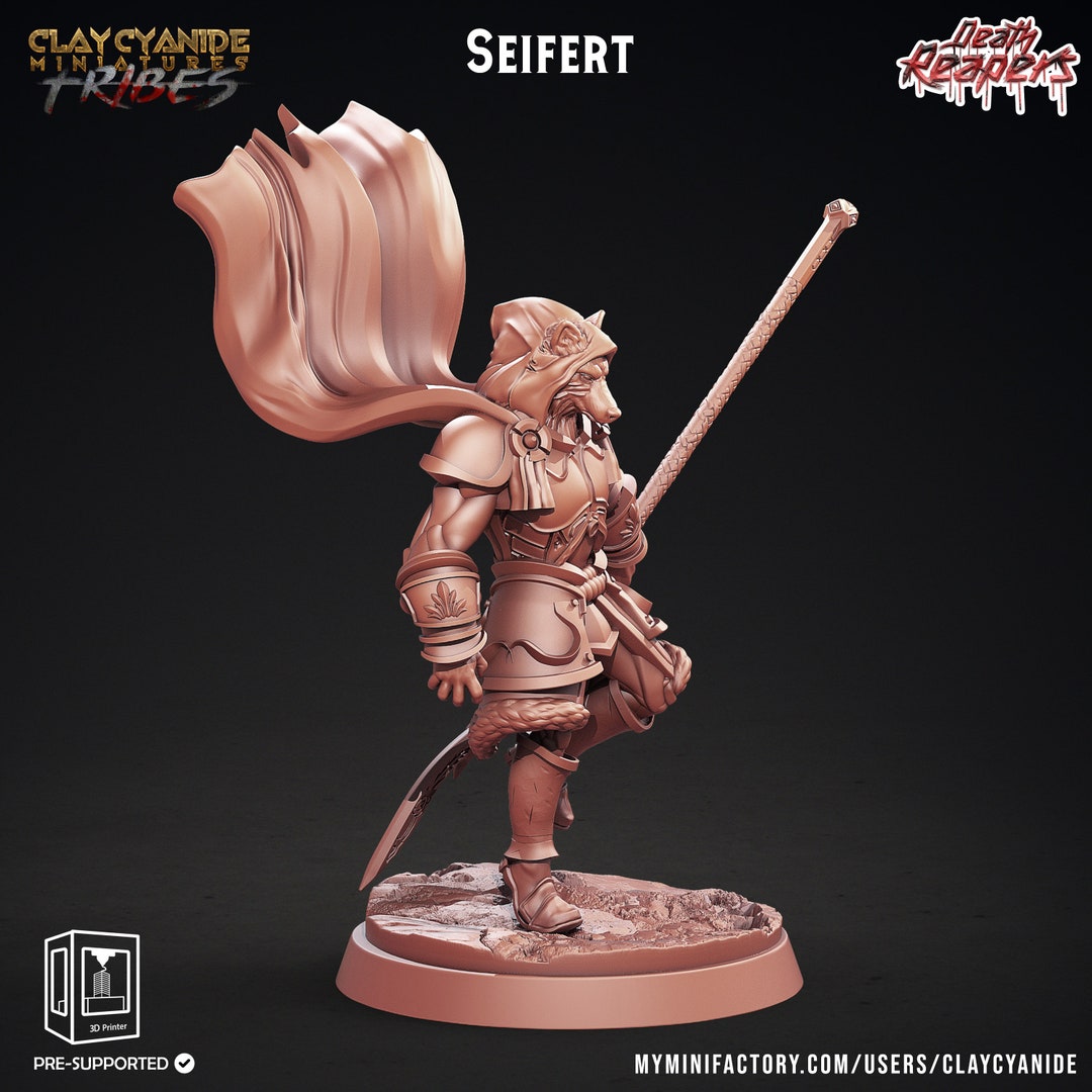 Wolffolk Fighter With Spear Miniature | Wolffolk Fighter Miniature ...