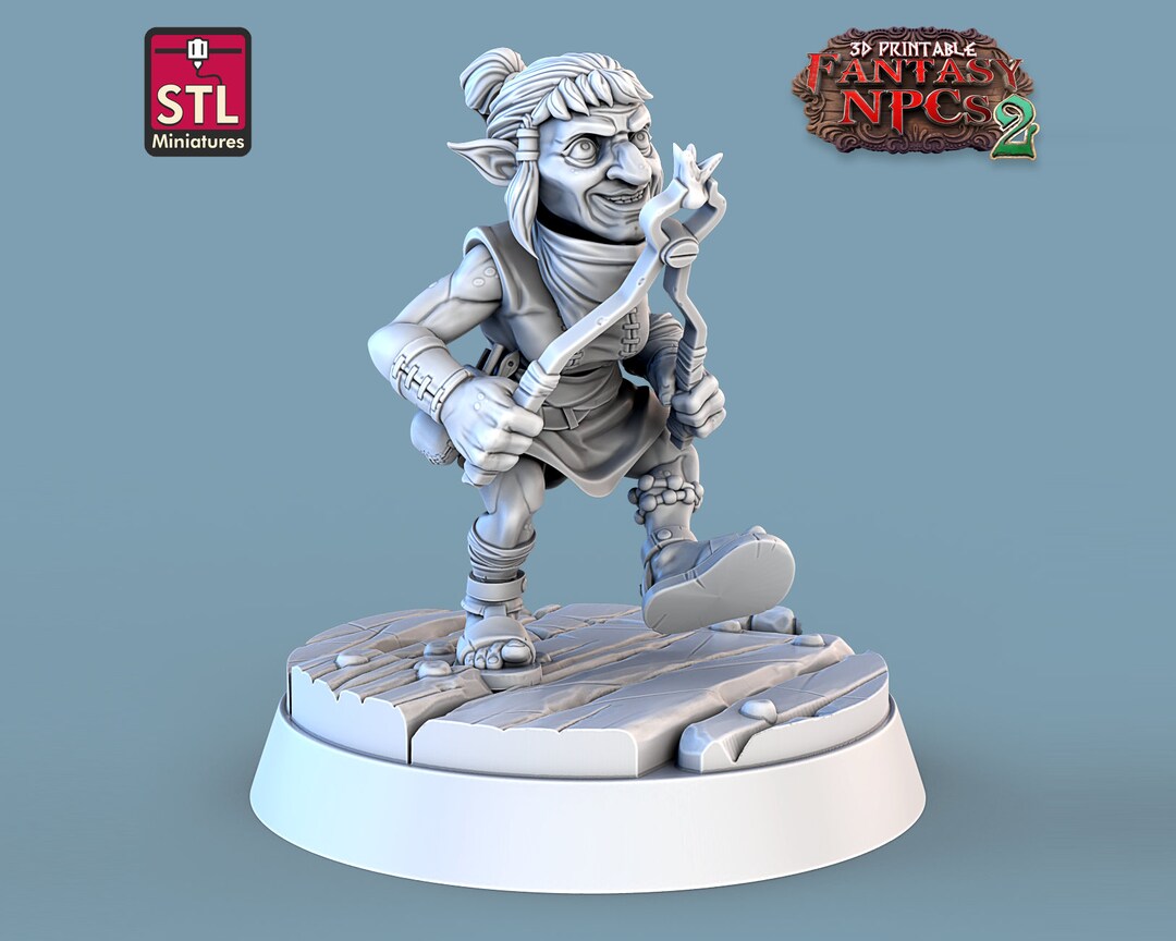 Goblinoid With Tooth Pliers Miniature | Female Goblin Dentist Miniature ...