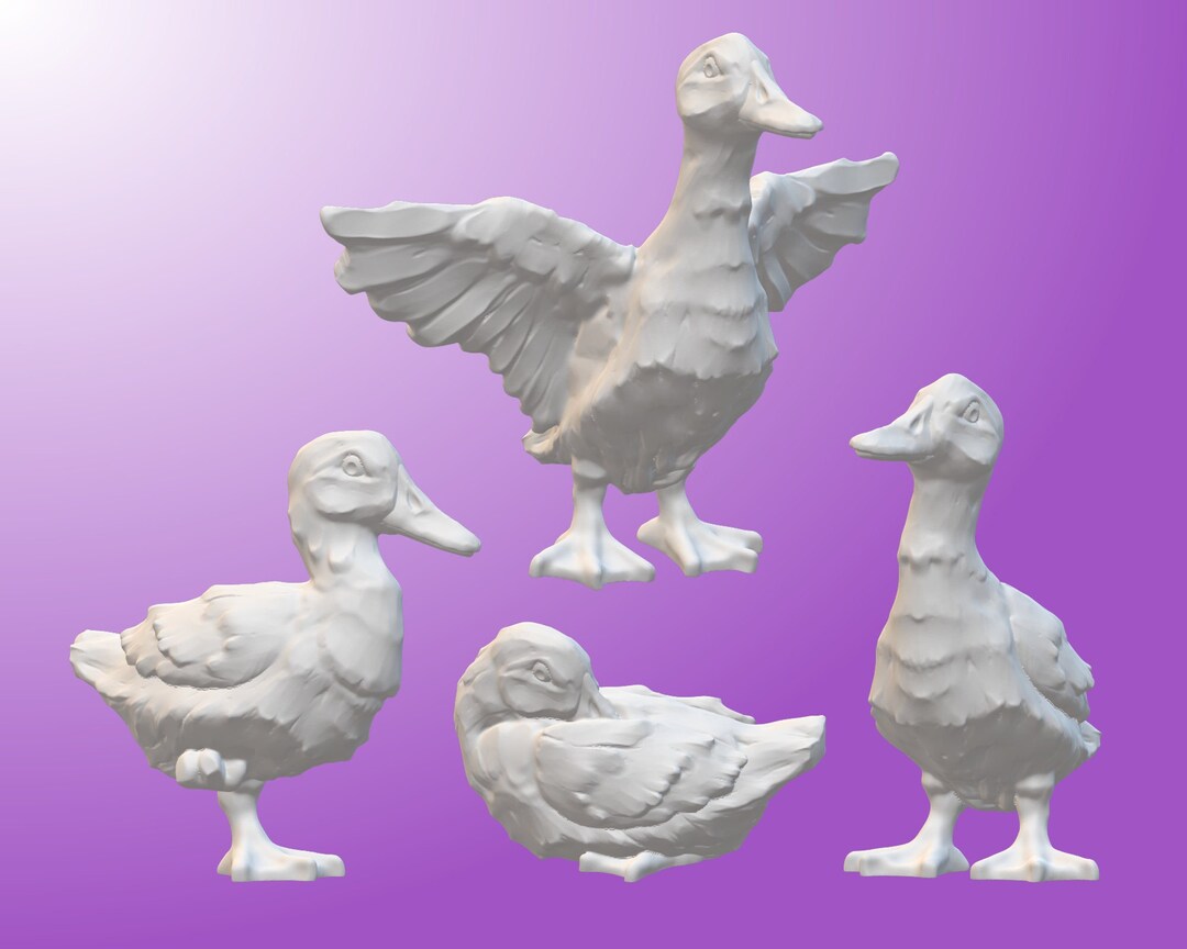 Ducks Pack Miniature Duck Set Miniature for D&D 5e, Pathfinder and ...