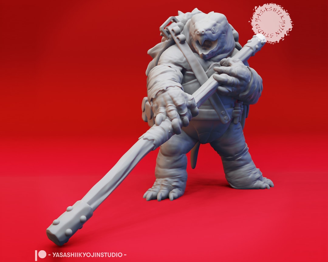 Turtle Folk Monk Miniature Turtlefolk Monk Miniature for D&D 5e ...