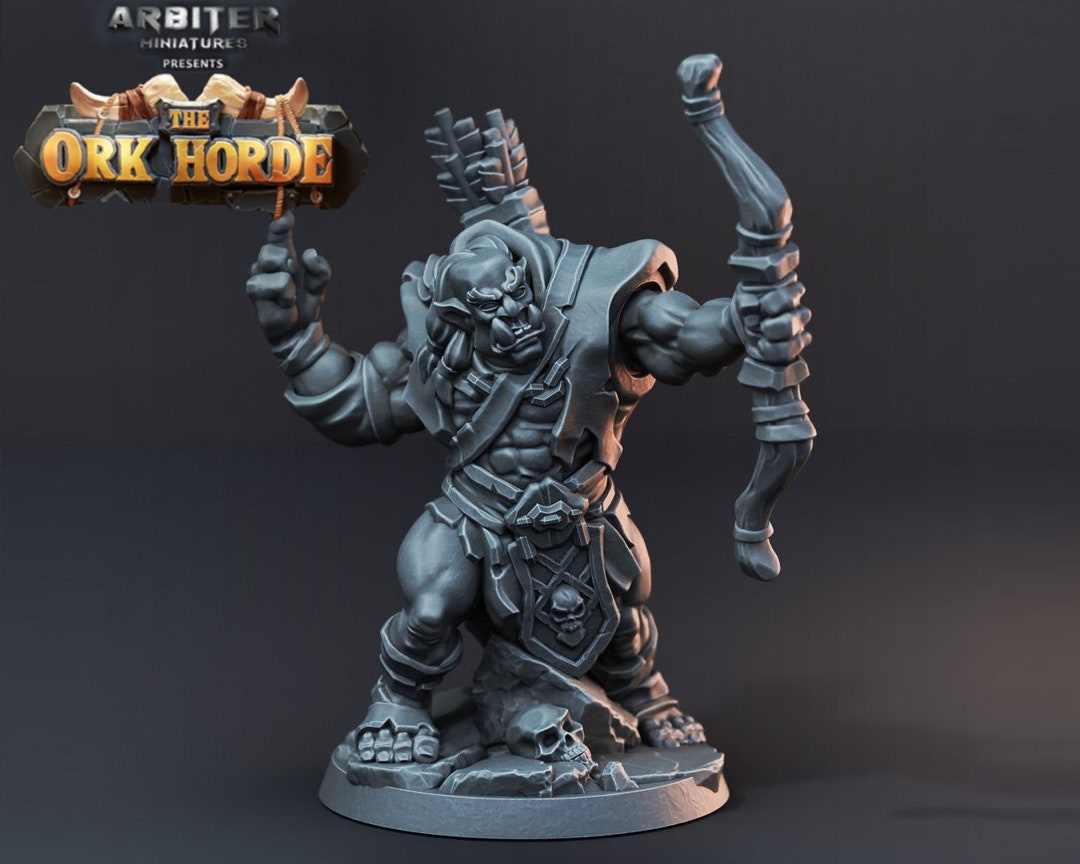 Orc Archer Miniature | Orc Archer Miniature | for D&D 5e, Pathfinder ...