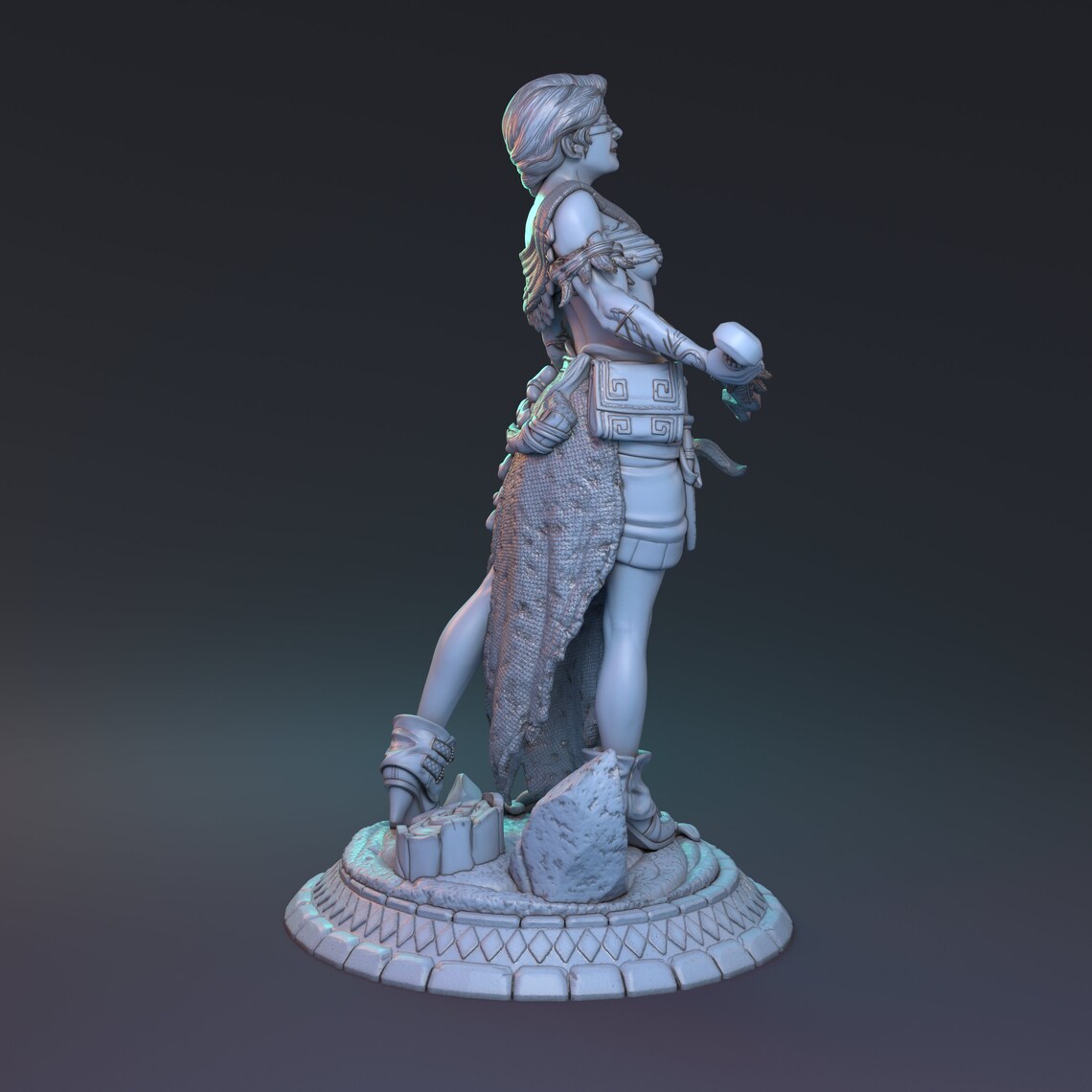 Dark Cultist Miniature | Dark Priestress Figure | for D&D 5e ...
