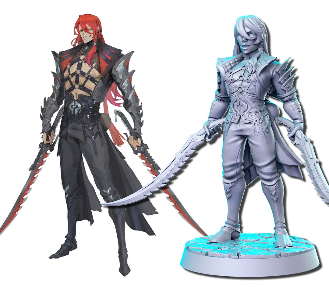 Vampire Hunter Anime Miniature Vampire Hunter Miniature for D&D ...