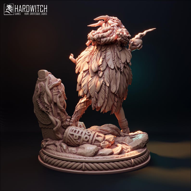 Voodoo Priestess Wutung Miniature | Female Shaman Witch Figure | for D ...