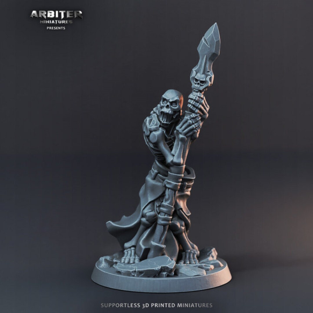 Skeleton Fighter Miniature Skeleton Fighter Miniature for D&D 5e ...