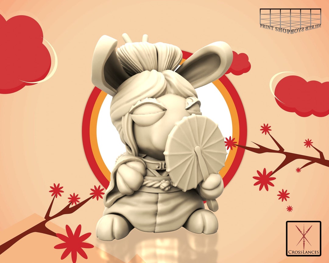 Sha Year of the Rabbit Figure 美麗的女人 Miniature RPG and Fantasy Football ...