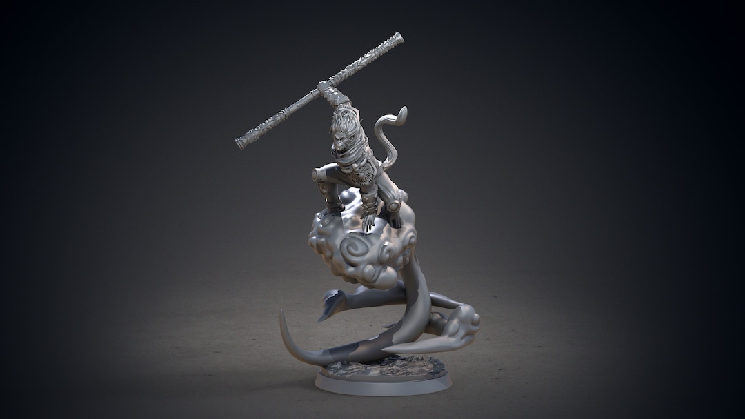 Monkey People Sun Wukong Miniature | Monkey King Miniature | for D&D 5e ...