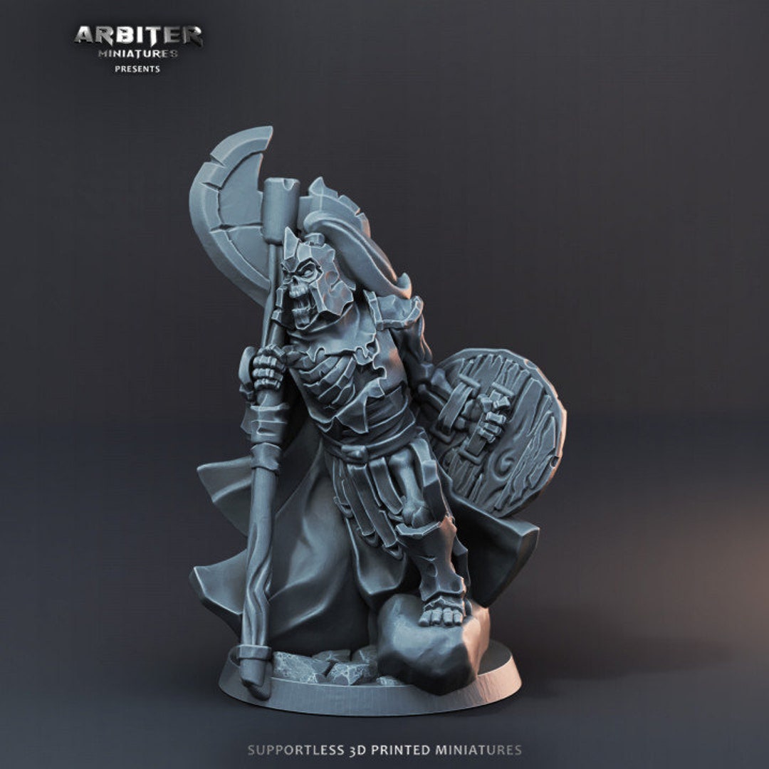 Skeleton Barbarian Miniature | Skeleton Barbarian Miniature | for D&D ...