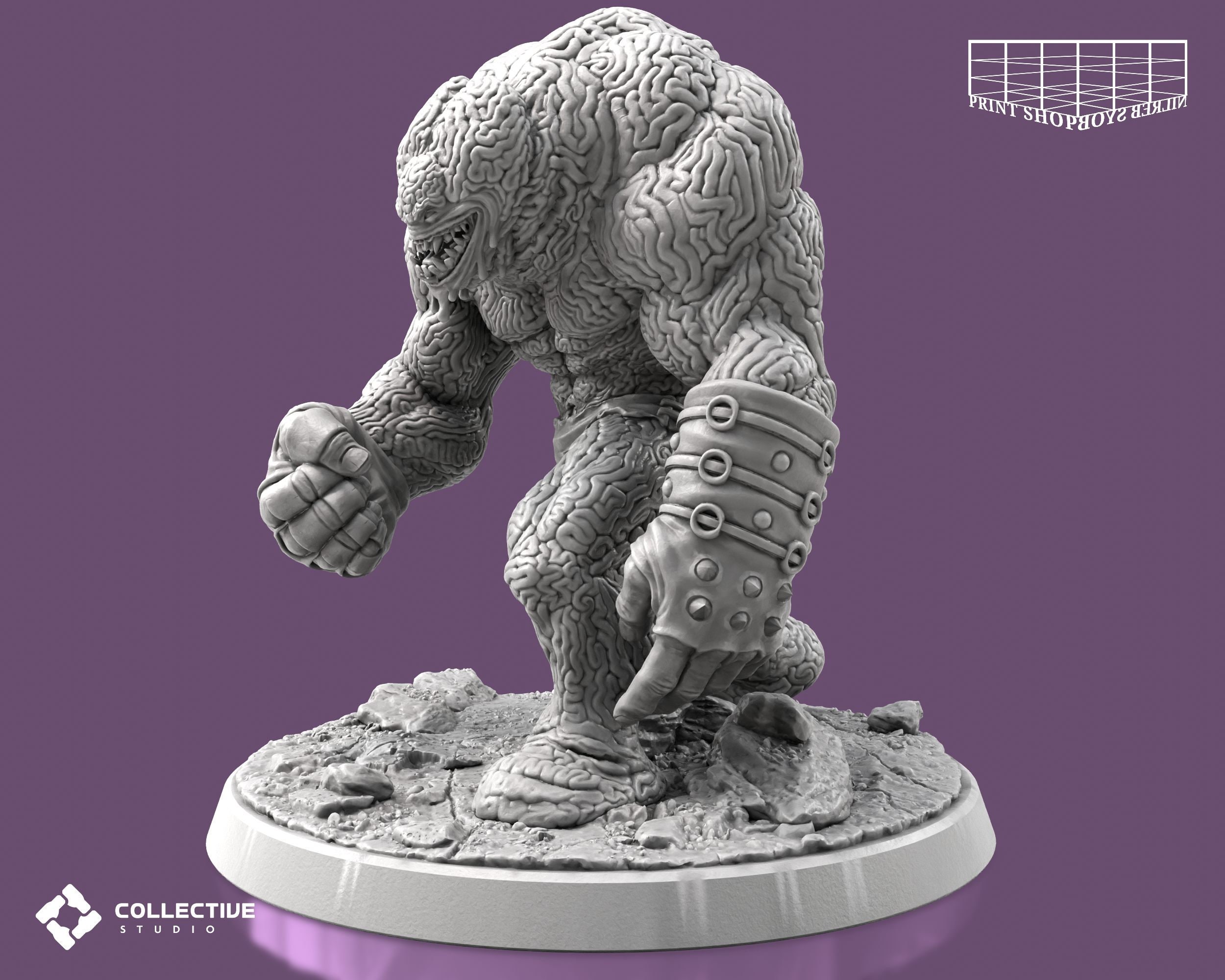 Servant of the Elder Brain Miniature | Brain Golem Figure | Monsters ...