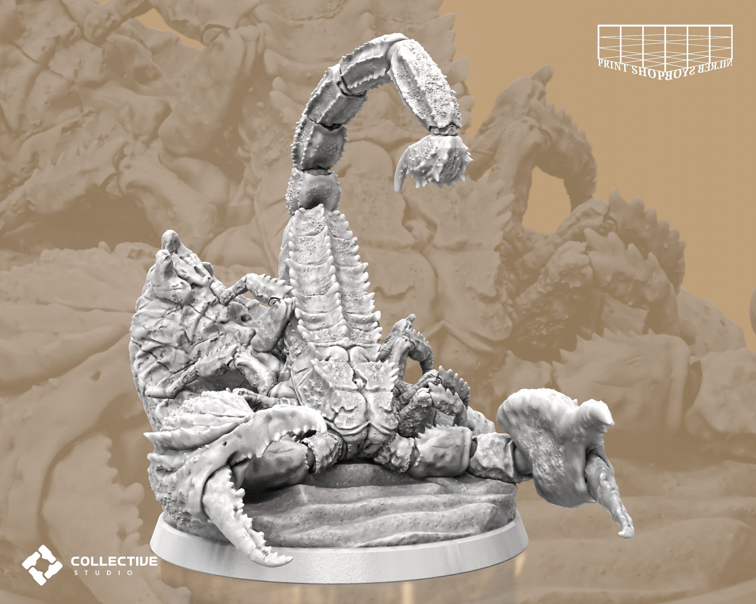 Giant Scorpion Miniature | Monstrous Scorpion Figure | Monsters ...