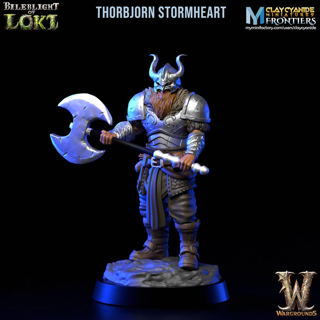 Fighter With War Ax Miniature | Viking Warrior Thorbjorn Miniature ...