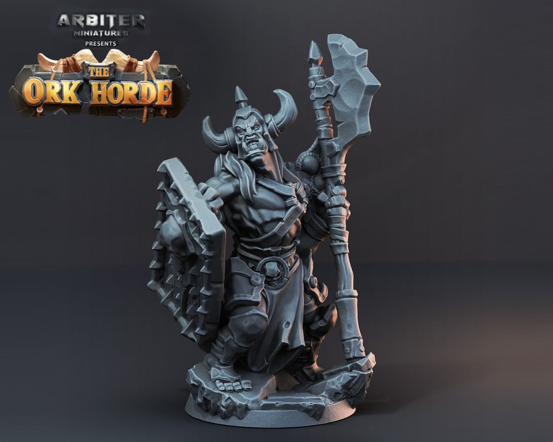 Orc Commander Miniature | Orc Commander Miniature | for D&D 5e ...